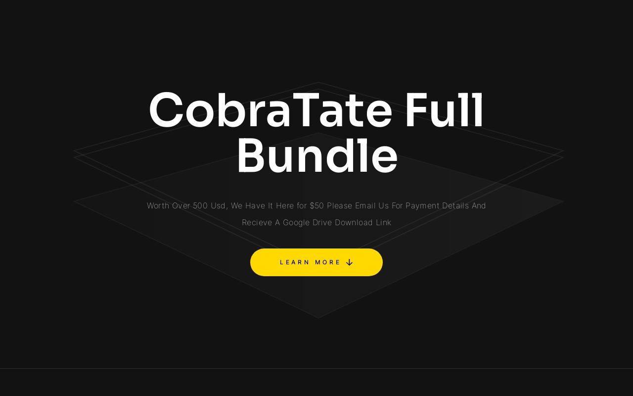 CobraTate Video Bundle